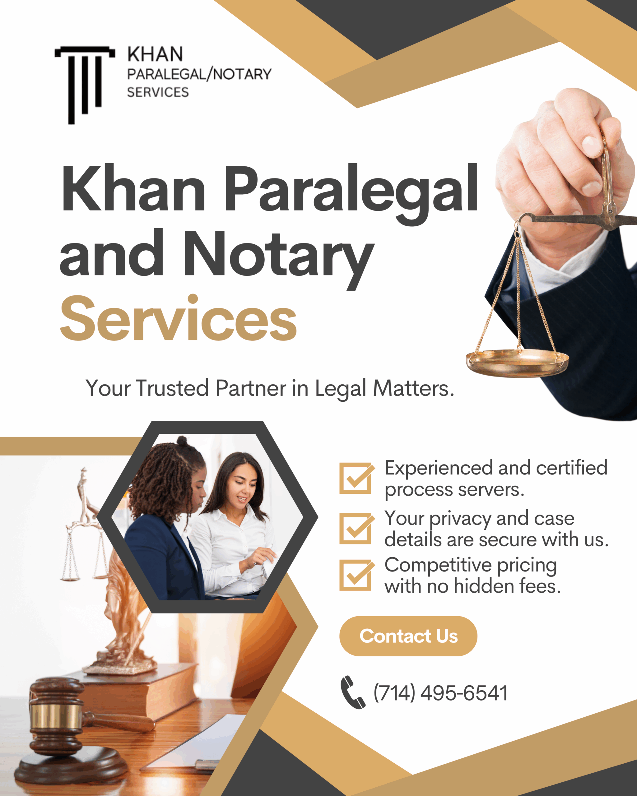 Proof of Service - Khan Paralegal and Notary